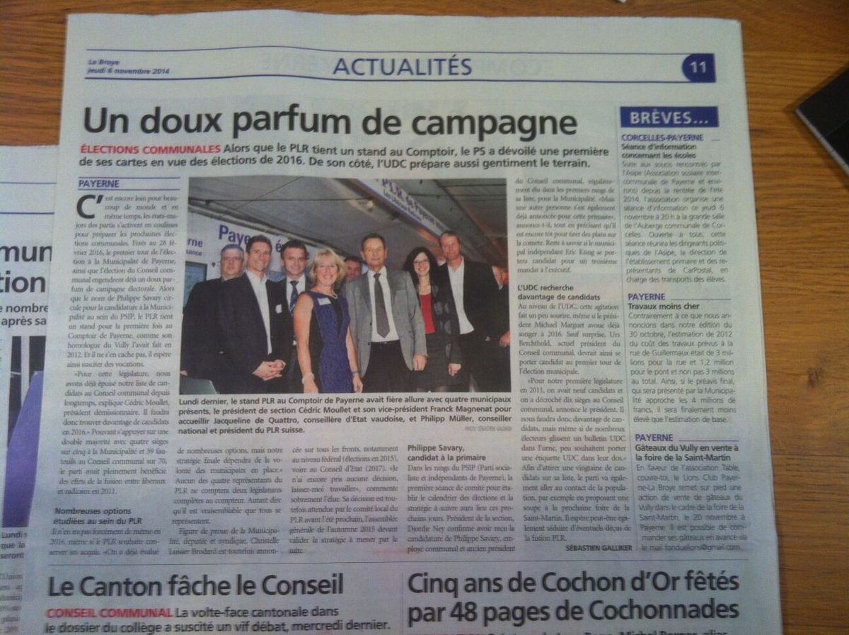 PLR.Les Libéraux-Radicaux Payerne - Communiqués de presse Detail